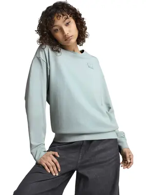 PUMA Elevated Essentials Comfort Crew Sweatshirt Green