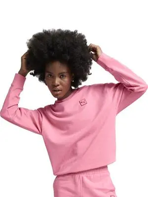 PUMA Elevated Essentials Comfort Crew Sweatshirt Magic Rose