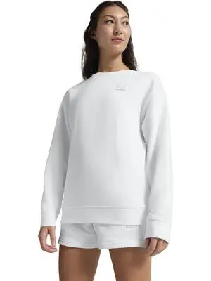 PUMA Elevated Essentials Comfort Crew Sweatshirt White