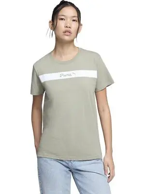 PUMA Cotton Crewneck T-shirt - Green