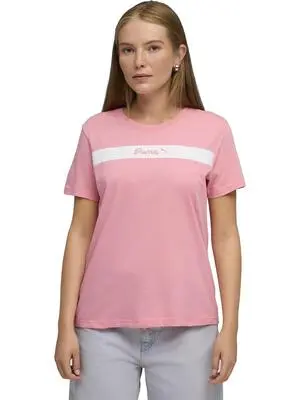 PUMA Cotton Crewneck T-shirt - Pink