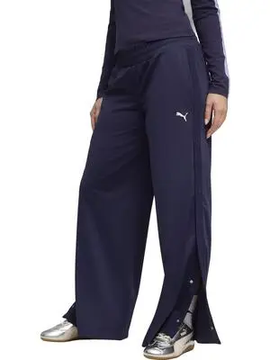 PUMA Relaxed Fit Low Rise Pants - Purple