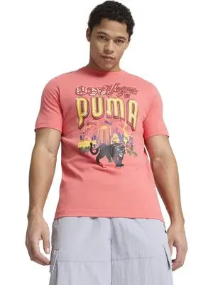 PUMA Las Vegas Billboards Graphic T-shirt - Red