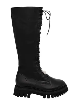 IRO PARIS Leather Knee High Boots - Black