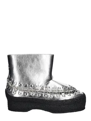BLUEMARBLE Metallic-effect Ankle Boots - Silver