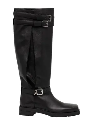 Patrizia Pepe Buckle-strap Boots - Black