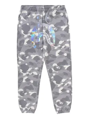 A BATHING APE City Camo Shark Sweat Pants - Grey