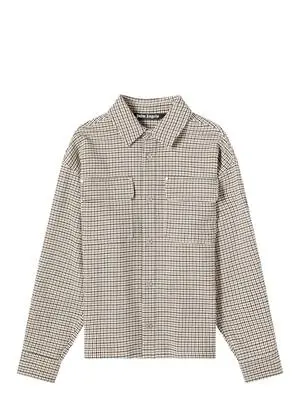 Palm Angels Check Back Logo Overshirt - Multicolor