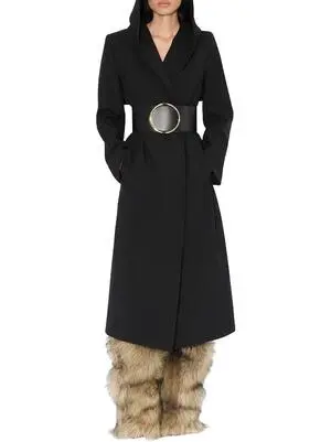 ALAÏA Hooded Overcoat
