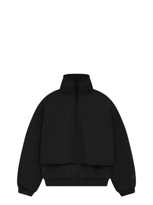 Fear Of God Nylon Fleece Mockneck Sweater 'jet /jet - Black