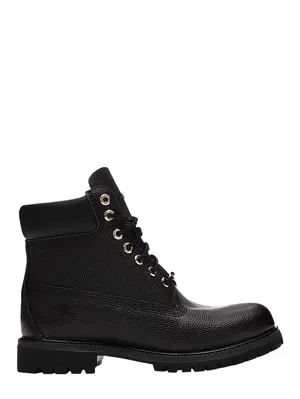 Timberland 6-inch Premium Football Leather Boots - Black