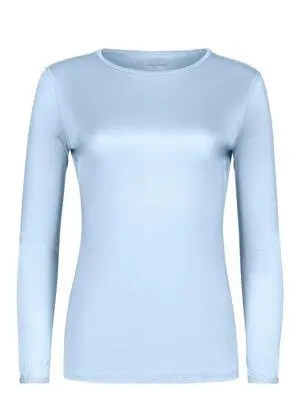 Uwila Warrior Silk Blend Base Layer Top - Ice Blue
