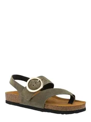 Naot Baltimore Slingback Sandal - Hunter Green Suede