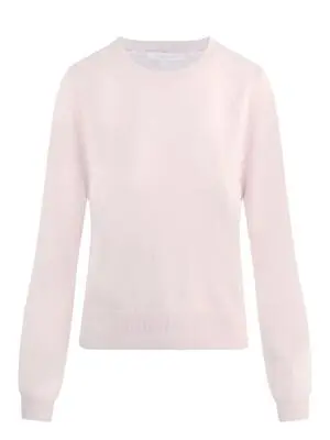 FAVORITE DAUGHTER Cashmere Crewneck Sweater - Pale Pink