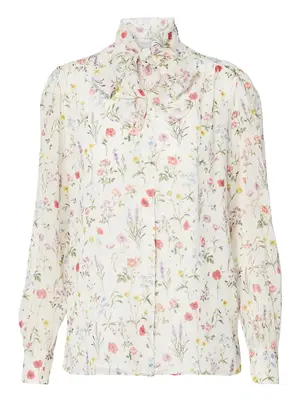 GIAMBATTISTA VALLI Giambattista Valli Floral Silk Blouse