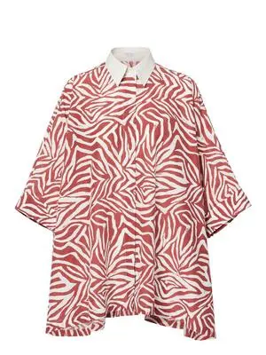 BRUNELLO CUCINELLI Brunello Cucinelli Printed Cotton And Silk Shirt