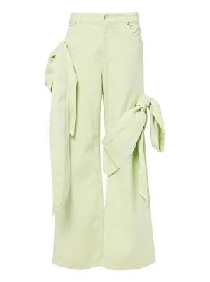 Blumarine Draped Straight Jeans - Green