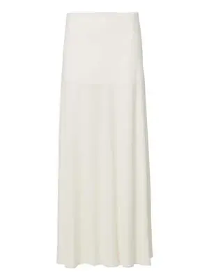 JIL SANDER Crêpe Midi Skirt - Beige