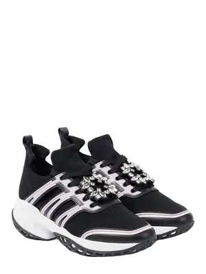 ROGER VIVIER Viv Run Sneakers - Black