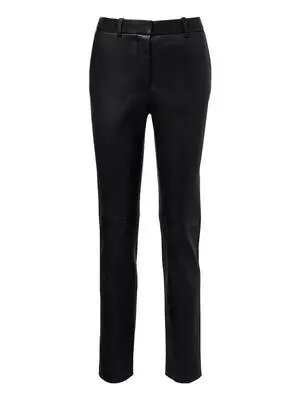JOSEPH Joseph Coleman Leather Straight Pants Black