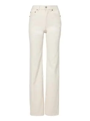 Saint Laurent 70's High-rise Straight Jeans - White
