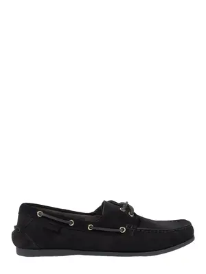 TOM FORD Robin Suede Boat Shoes - Black