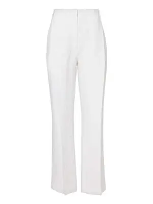 Tove Gabrielle Wide-leg Linen Trousers - White