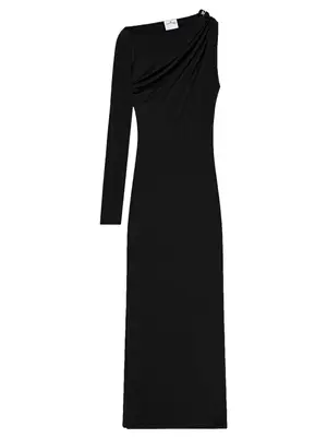 COURREGES Asymmetric Maxi Dress - Black
