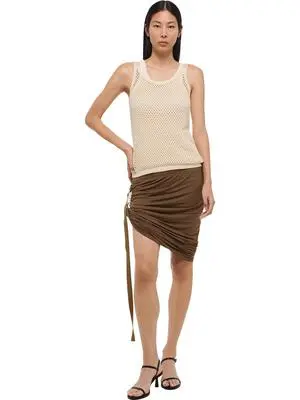 Helmut Lang Wind Mini Skirt - Cocoa