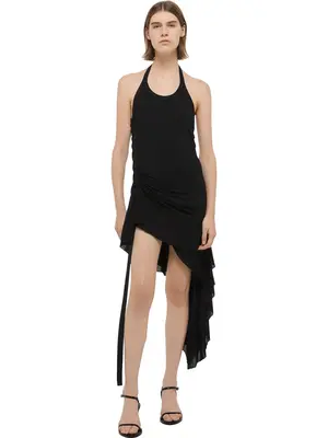 Helmut Lang Wind Halter Dress - Black