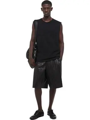 Helmut Lang Embossed Logo Tank - Black