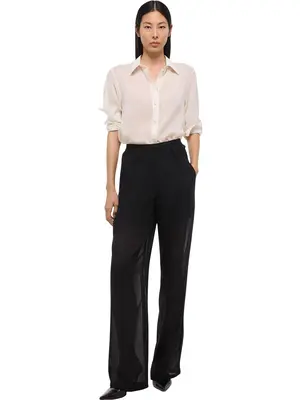 HELMUT LANG Helmut Lang Sheer Double-Pleated Trousers
