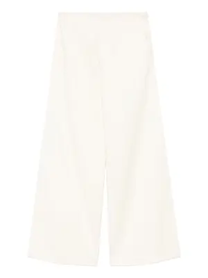 FORTE_FORTE Twill Straight-leg Trousers - Neutrals