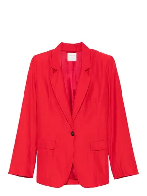 FORTE_FORTE Notched-lapels Blazer - Red