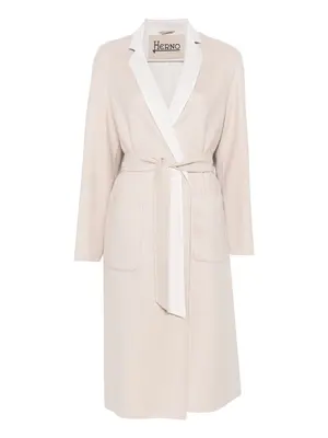 Herno Belted Coat - Neutrals