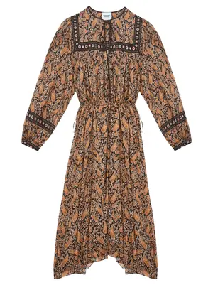 MARANT ETOILE Greila Midi Dress - Brown