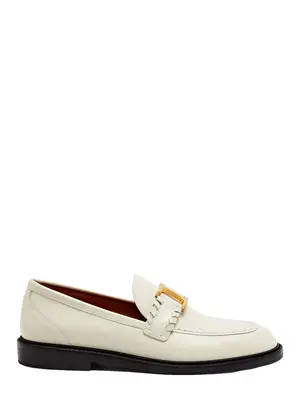 Chloé Marcie Leather Loafers - White