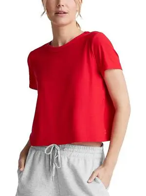 Beyond Yoga Featherweight Tee Candy Apple Heather