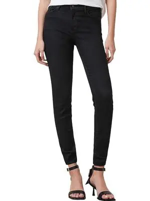 ALLSAINTS Miller High Rise Skinny Jeans - Black