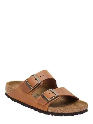 BIRKENSTOCK Arizona Slide Sandals - Cognac