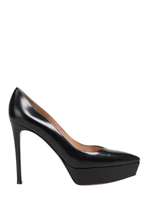 GIANVITO ROSSI Dasha Leather Platform Pumps - Black