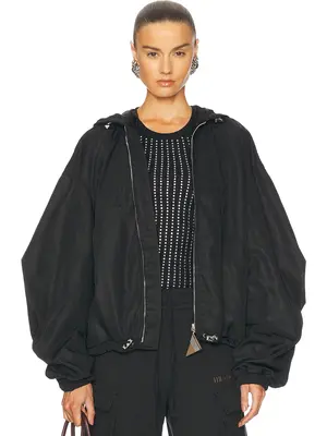 Attico Bomber Jacket - Black