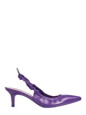 GIANVITO ROSSI Gianvito Rossi Alina Leather Slingback Pumps Purple