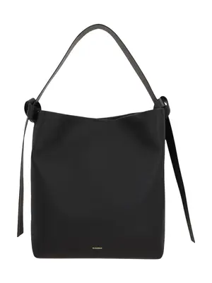 JIL SANDER Knot Shoulder Bag - Black