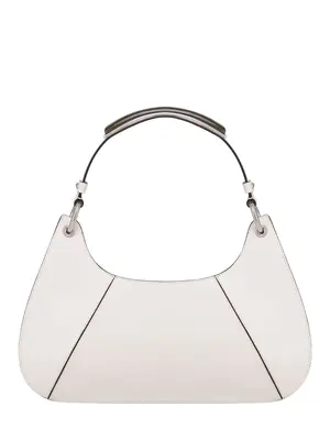 Alberta Ferretti Gusset Detail Shoulder Bag - White