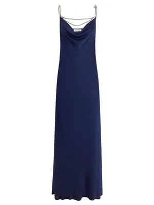 Rabanne Chain-straps Maxi Dress - Blue