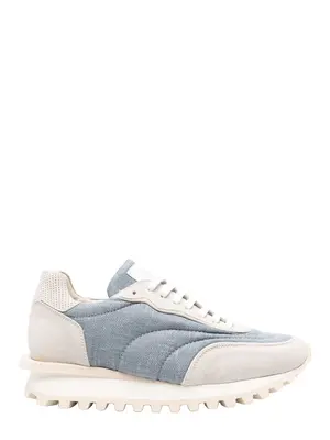 Eleventy Panelled Sneakers - Blue
