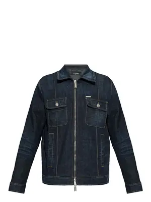 Dsquared2 Logo-patch Denim Jacket - Blue