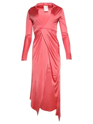 Givenchy Draped Midi Dress - Pink