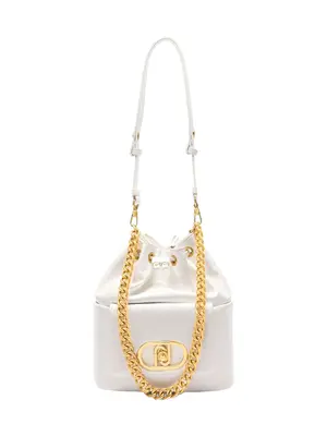 Liu Jo Lapuffy Bucket Bag - White